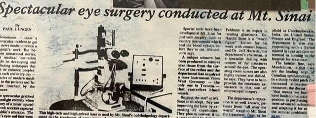 Dr. Mark Mandelcorn - About