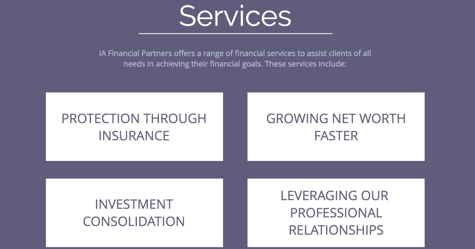 Home - IA Financial Partners LTD.